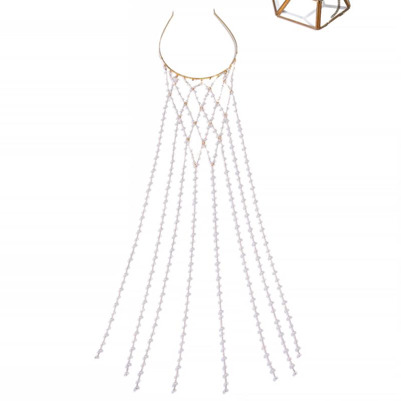 ・カテゴリ: ヘアアクセサリー・スタイル: 欧米、ファッション、通勤・素材: フェイクパール・: ライン、幾何学・カラー展開: シルバー、ゴールド・加工: メッキ加工・対象: レディース