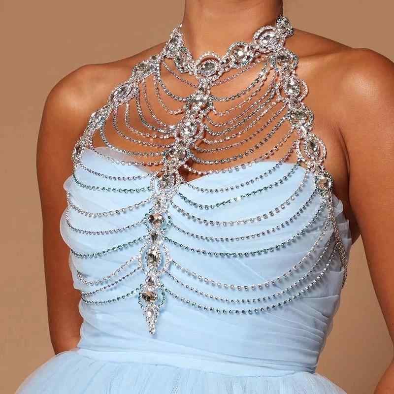 ・カテゴリ: ボディチェーン・スタイル: レディース、欧米風・素材: 銅、合金、ラインストーン、人工宝石、半貴石・加工: メッキ・: ジオメトリック・クリスタルの種類: 白水晶・カラー: シルバー、ゴールド・用途: ウェディング、旅行記念、ギフト