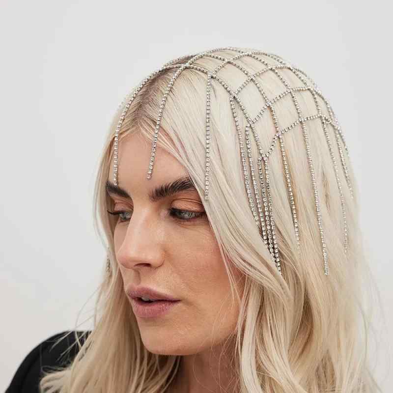 ・カテゴリ: ヘアアクセサリー・スタイル: シンプル、通勤、ファッション・主な素材: ラインストーン・加工: メッキ・要素: ライン、幾何学・カラー展開: シルバー、ゴールド・対象: レディース