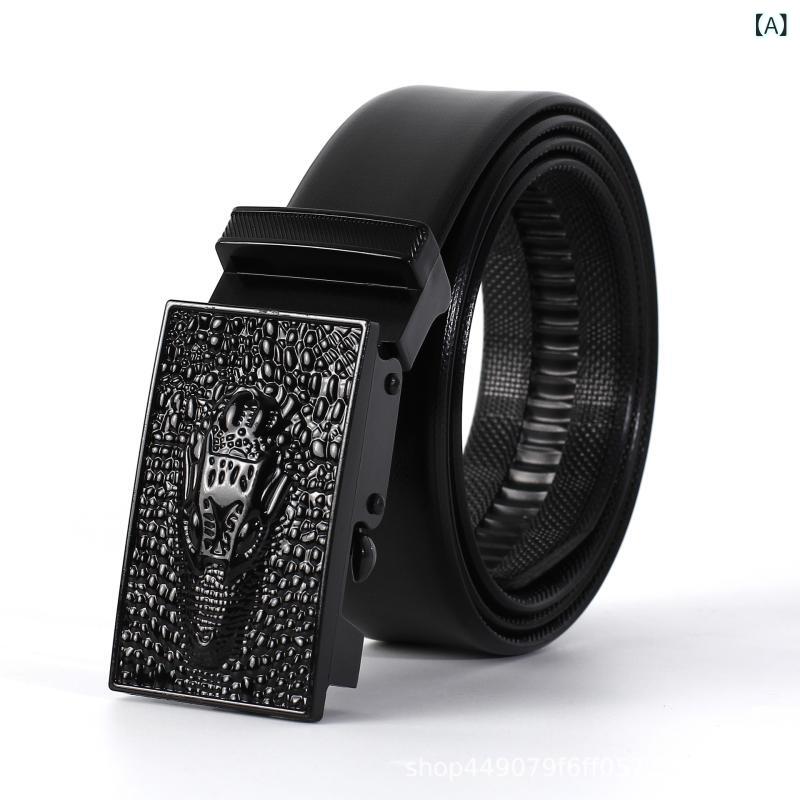 ・素材: プラスチック・バックル素材: PVC・留め具の種類: オートロック式・要素: ヒョウ柄・カラー展開: クロコダイル柄、ヒョウ柄、ワシ柄・サイズ: 125cm・スタイル: ビジネス、カジュアル、シンプル・スタイルカテゴリ: 通勤・加...