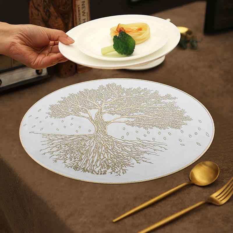 ・素材: PVC・柄: 無地・カラー展開: ゴールド、シルバー、ピンクゴールド・形状: 円形・スタイル: モダン、シンプル・サイズ: 直径 約38cm