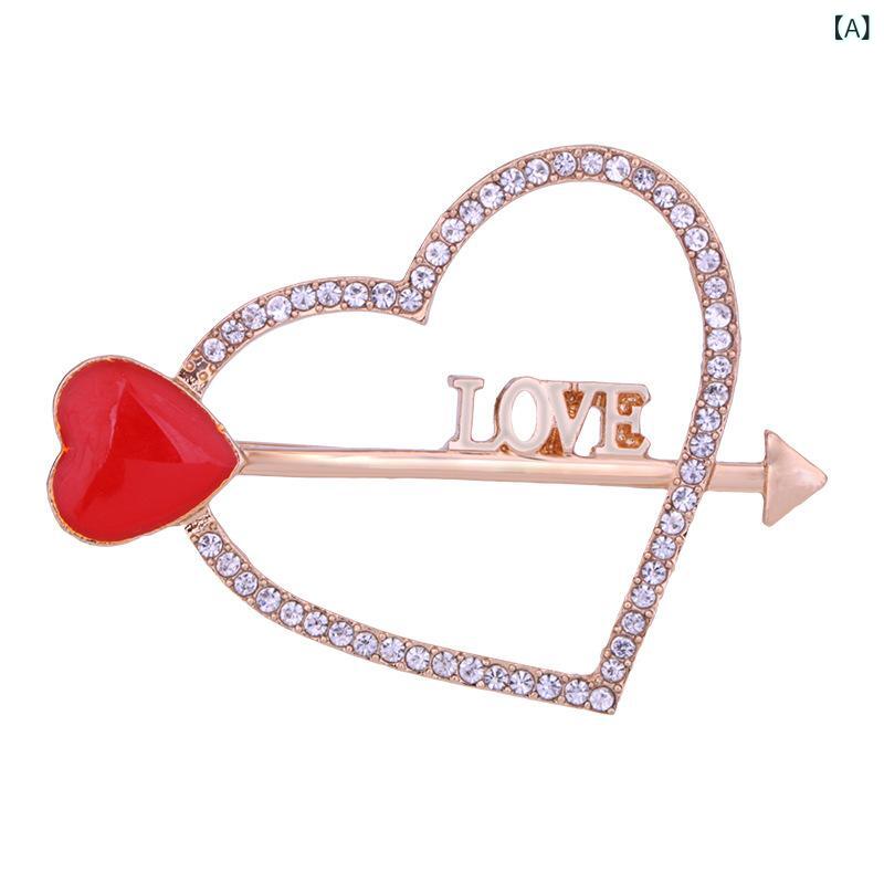 ・カテゴリ: ブローチ・スタイル: 韓国・タイプ: ペア・カップル用・: ハート型・素材: 合金・装飾素材: 合金、人工宝石、半貴石・加工: メッキ加工・カラー展開: ゴールド、シルバー・推奨用途: ギフト、記念品、展示会、ノベルティ、周年...