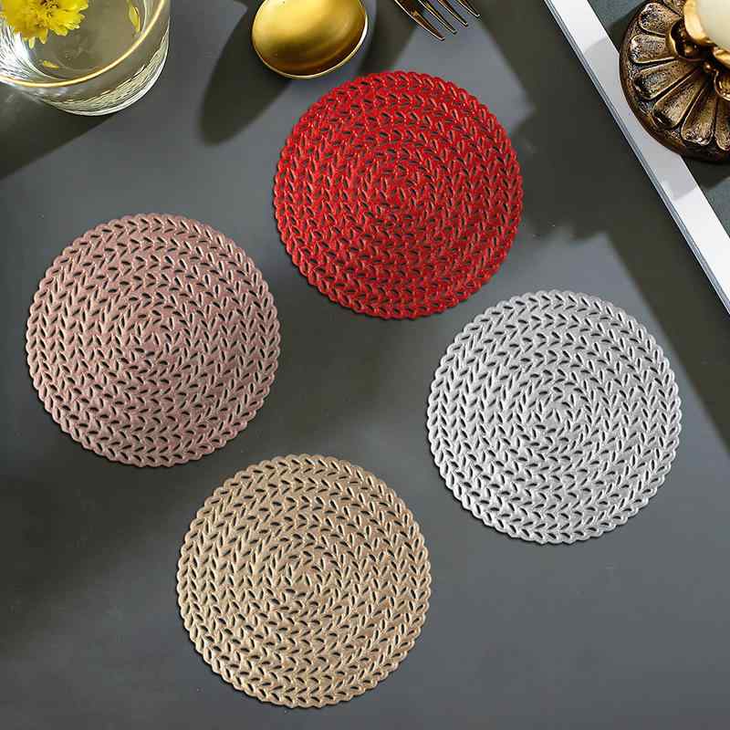 ・素材: PVC・柄: 無地・カラー展開: ゴールド、シルバー、ピンクゴールド、レッド、ブロンズ・形状: 円形・スタイル: モダン、シンプル・サイズ: 直径10cm