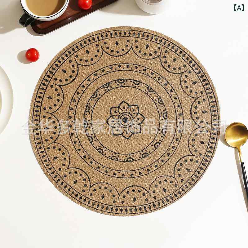 ・素材: PVC・柄: 無地・カラー展開: 1、2、3、4、5、6・形状: 円形・スタイル: 北欧風・サイズ: 直径 約38cm