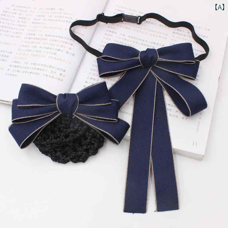 ・カテゴリ: リボンタイ、蝶ネクタイ・性別: レディース・対象: 大人用・素材: ウェビング・裏地素材: ポリエステル・スタイル: 韓国、ポインテッド・柄: 無地・形状: リボン・カラー展開: 深ブルー、ワインレッド、ブラック、グレー・ネク...