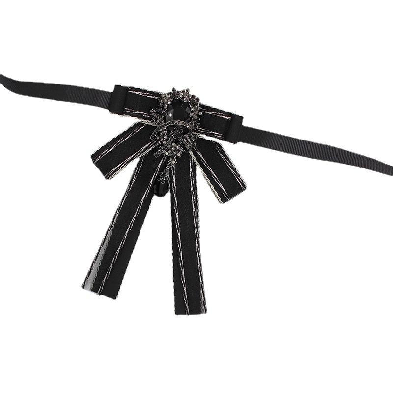 ・カテゴリ: リボンタイ、蝶ネクタイ・スタイル: 韓国、アロー型・素材: 織帯・裏地素材: ポリエステル・柄: ストライプ・モチーフ: 眠れる森の美女（オーロラ姫）・カラー展開: ブラック、ワインレッド、ダークブルー、シャンパンゴールド、グ...