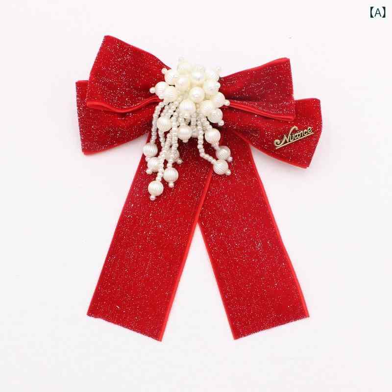 ・カテゴリ: クロスタイ、リボンタイ・対象: レディース・スタイル: アロータイプ、韓国ファッション風・主な素材: パール・裏地素材: ベルベット・柄: 無地・: リボン・カラー展開: レッド、ブラック、オフホワイト・サイズ: 約14×12...