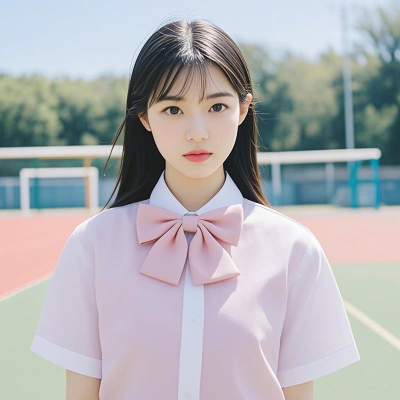 ・カテゴリ: リボンタイ、ボウタイ・対象: レディース・素材: ポリエステル・裏地素材: ポリエステル・サイズ: 18cm × 13cm・柄: 無地・形状: リボン・スタイル: トレンド、平型・工法: ハンドメイド・推奨シーン: 学校・カラ...