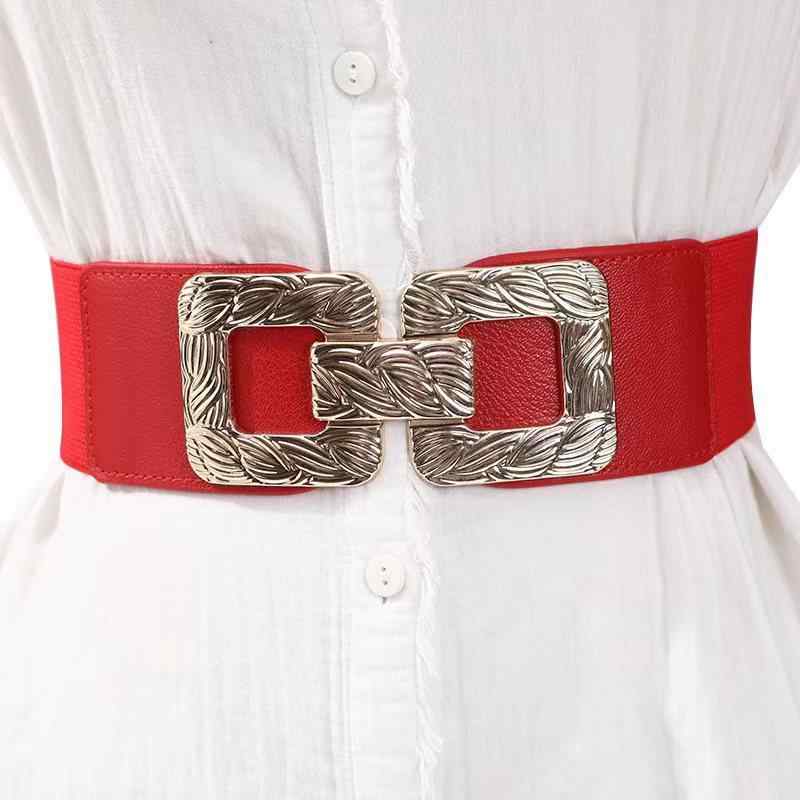 ・素材: PUレザー・バックル素材: 合金・留め具: バックル・カラー展開: ブラック、ホワイト、レッド、ライトブラウン・スタイル: レトロ・ヴィンテージ風風・: エスニック・和風