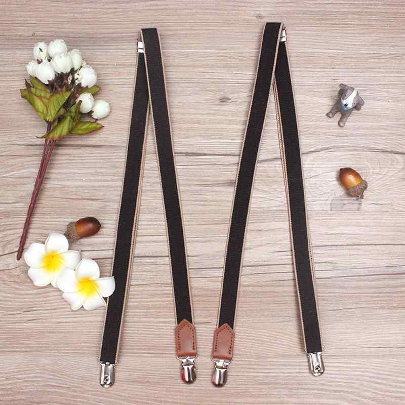 ・素材: ゴム・サイズ: 幅2.0cm、長さ110cm・クリップ数: 4個・伸縮性: 強い・対象: 大人・仕様: ジャガード織り・性別: 男女兼用・カラー展開: ブラック、ネイビー、ワインレッド、ブラウン