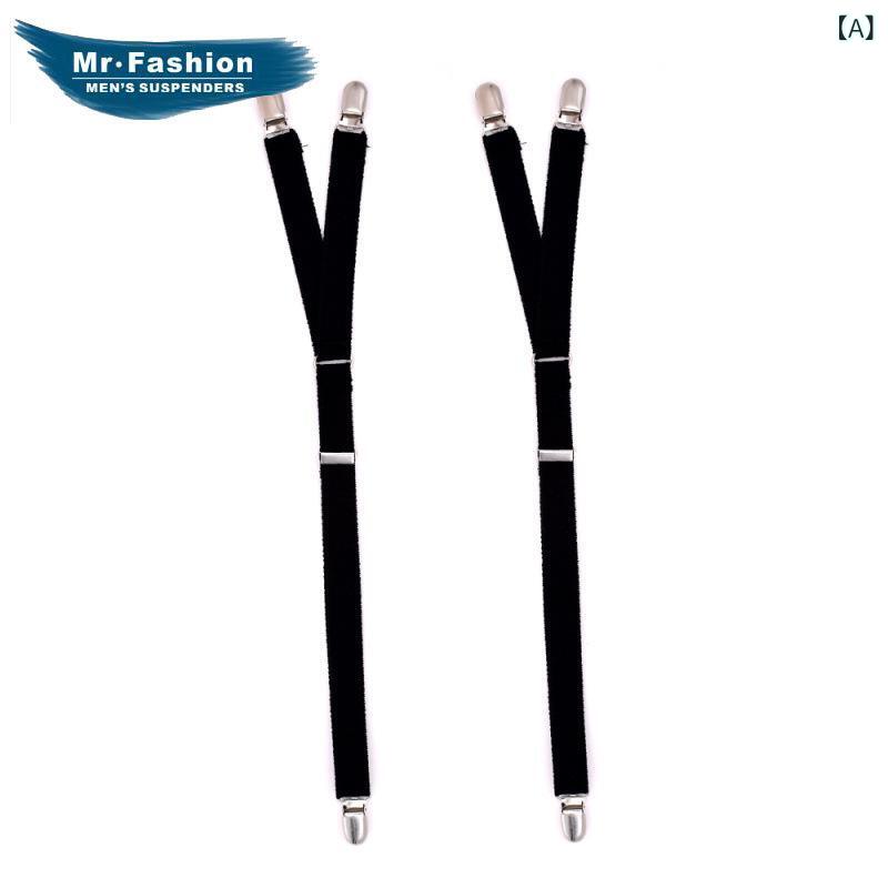 ・素材: ゴム・幅: 2.5cm・長さ: 55cm・クリップ数: 3個・伸縮性: 高い・対象: 大人・性別: 男女兼用・カラー: ブラック