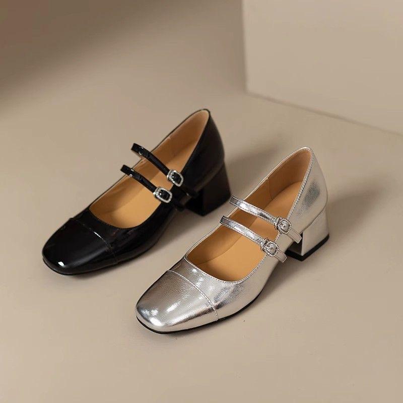 ・カテゴリ: メリージェーンシューズ・スタイル: パンプス、韓国ファッション風・対象: レディース・対象年齢: 成人・アッパー素材: PUレザー・裏地素材: PUレザー・インソール素材: PUレザー・靴底素材: ラバー・つま先形状: スクエ...