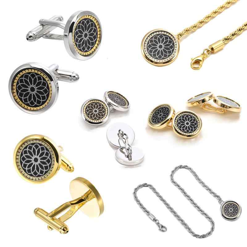 ・カテゴリ: カフスボタン、ラペルチェーン・スタイル: メンズ、フレンチ・素材: 銅・: フラワー・加工: メッキ・カラー展開: ホワイトスチール、Kゴールド・用途: ギフト、ビジネス、記念日