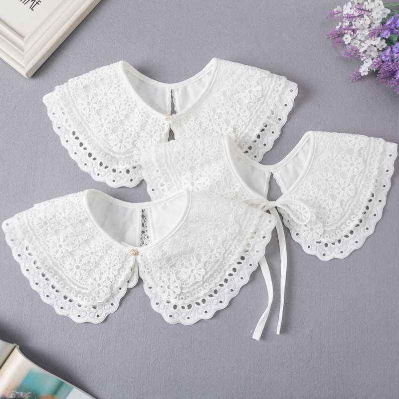 ・カラー展開: 三層小花リボン, 三層小花フロントパールボタン, 対襟リボン, 木蓮刺繍, 対襟パールボタン, ホワイト二層フリルカラー, ブラックレトロフラワー, ホワイト丸襟, レトロリボン, 向日葵, 刺繍向日葵, うろこドット, 雲...