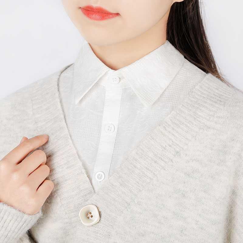 ・対象: 成人・カラー展開: ホワイト（レギュラーカラー）, ホワイト（ラウンドカラー）, ホワイト（スタンドカラー）・柄: 無地・スタイル: