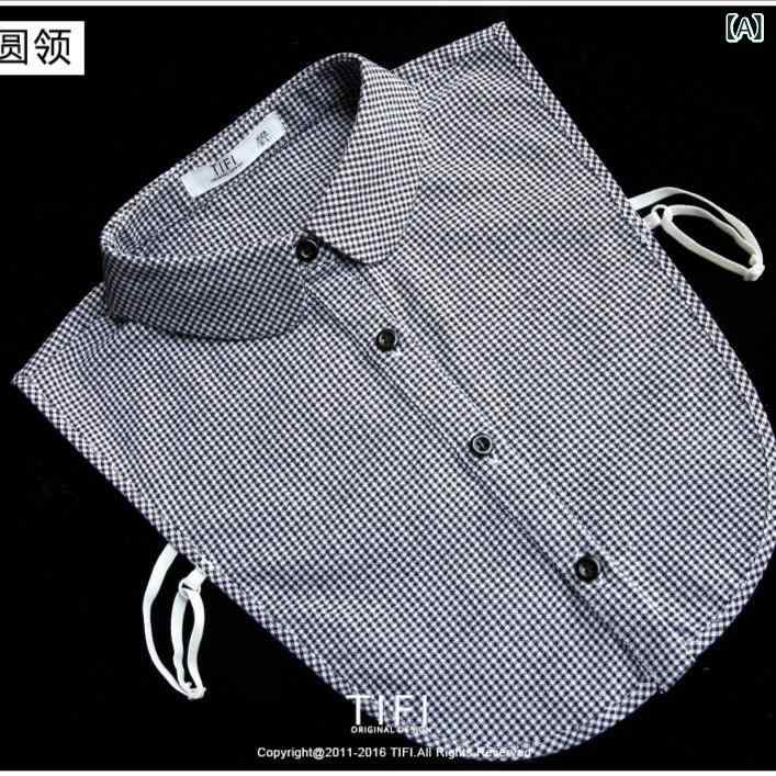 ・カラー展開: チェック柄クルーネック、チェック柄レギュラーカラー、チェック柄スタンドカラー・スタイル: