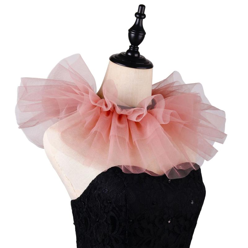 ・カテゴリ: チュール付け襟、ピエロ小道具・スタイル: レトロ・サイズ展開: ワンサイズ・対象年齢: 大人用・カラー展開: ホワイトブラック、ホワイト、ペールピンク・素材: チュール・裏地素材: ポリエステル・柄: マルチカラー・幅: 標準...