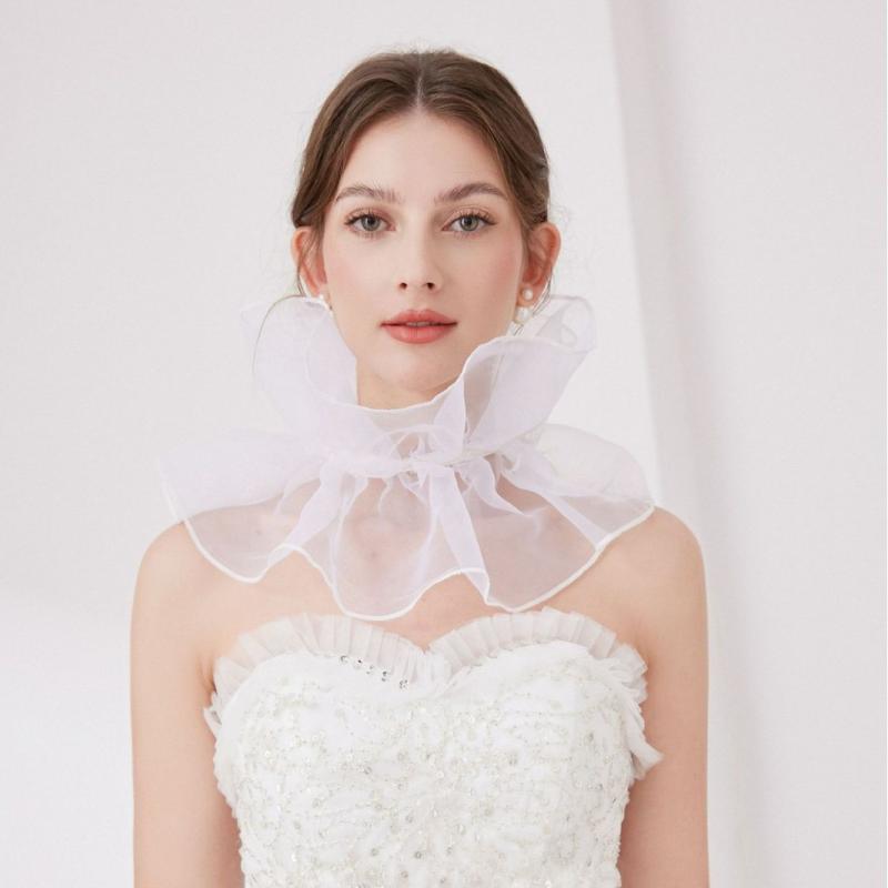 ・カテゴリ: 付け襟・対象: レディース・素材: 綿・スタイル: レトロ、エスニック・柄: 無地・カラー展開: ホワイト、ブラック・機能: 装飾