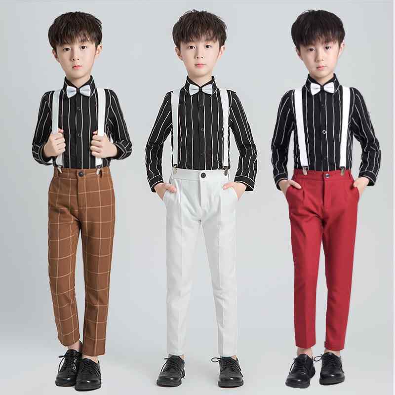 ・性別: 男の子用・スタイル: 韓国・セット内容: パンツセット・セット点数: 2点セット・対象年齢: 3〜8歳（100〜140cm）・袖丈: 長袖・パンツ丈: ロングパンツ・生地加工: ソフト加工・柄: ストライプ・要素: セットアップ、...