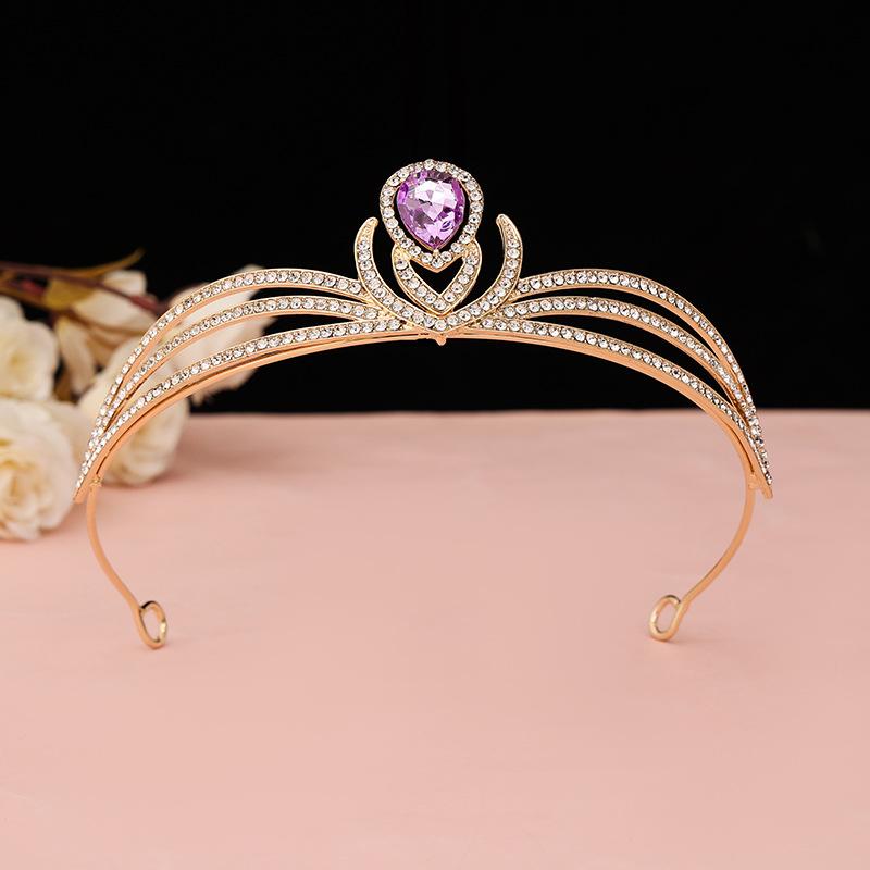 ・カテゴリ: ヘアアクセサリー・素材: 合金・純度: PT900・タイプ: レディース・: クラウン・加工: メッキ・石の種類: 水晶・用途: 結婚式、誕生日、ギフト、記念日・カラー展開: パープル、グリーン、ピンク、ホワイト、ロイヤルブル...