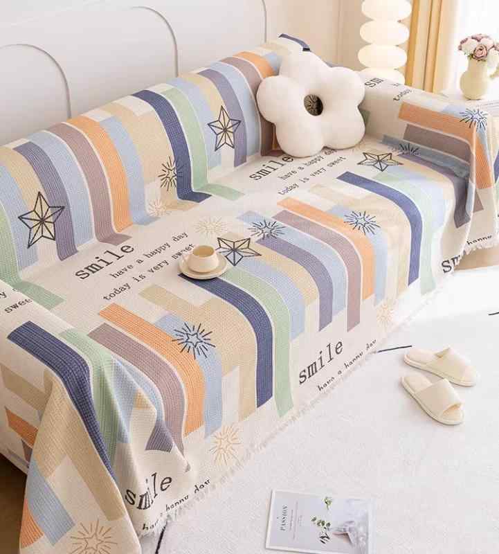 ・スタイル: 北欧・機能: 猫ひっかき防止・素材: 綿・製品種別: ソファカバー・柄: ストライプ