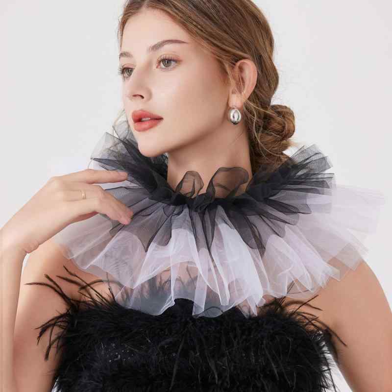 ・サイズ: ワンサイズ・対象年齢: 成人・カラー: モノトーン、ホワイト・素材: チュール・柄: バイカラー・幅: 肩幅・裏地素材: ポリエステル・スタイル: 舞台用アクセサリー、コスプレ小道具