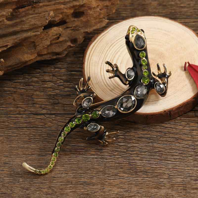 ・カテゴリ: ブローチ・素材: 合金・: トカゲ、ヤモリ、ヘビ、動物・加工: ラインストーン装飾・スタイル: レトロ・カラー展開: ブラック、レッド、グリーン、オレンジ・機能: 装飾、固定・対象: 男女兼用