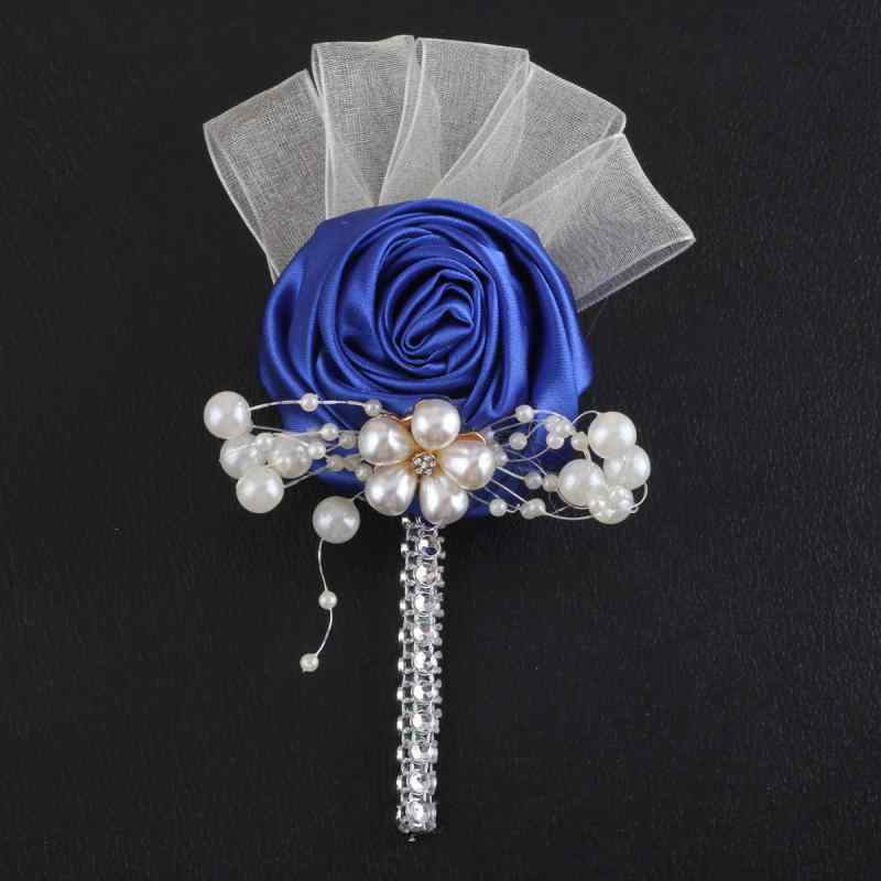 ・素材: 布・製法: ハンドメイド・使用シーン: 結婚式・スタイル: 韓国スタイル・バリエーション: コサージュ（4cmX11cm/13g）、リストブーケ（4cmX7cm/18g）、セット（コサージュ+リストブーケ）