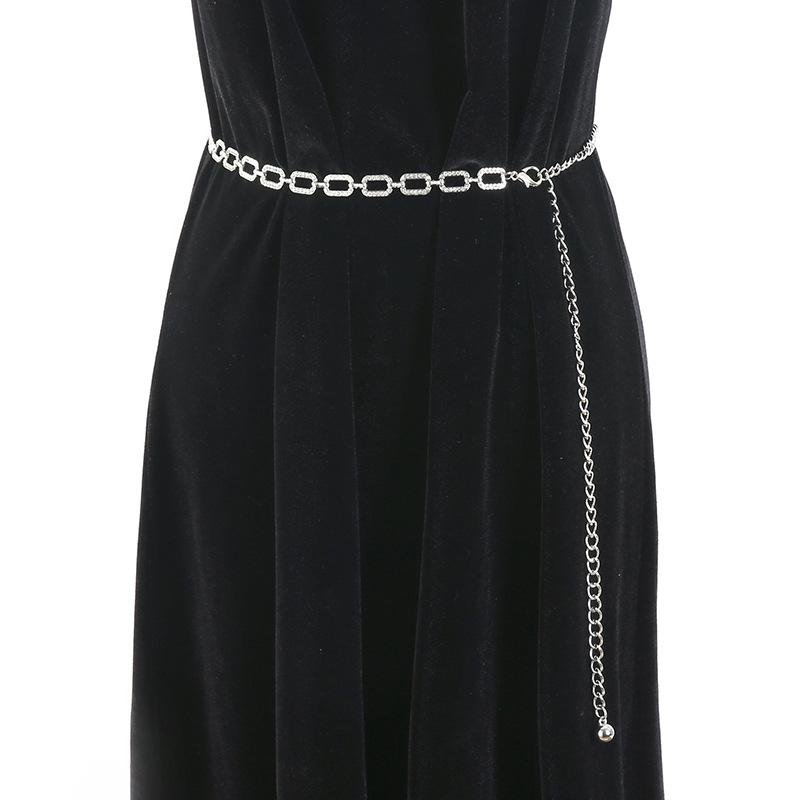 ・カテゴリ: ウエストチェーン・対象: レディース・対象年齢: 成人・素材: 金属・: プレーン・カラー展開: ゴールド、シルバー・スタイル: スイート・仕様: シングル・長さ: 60-80cm・幅: 1cm