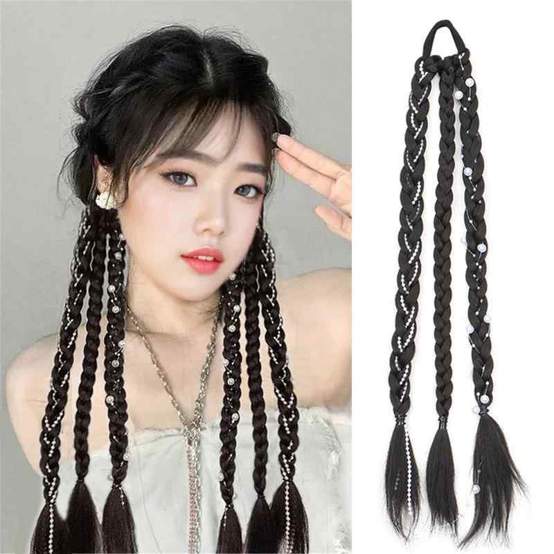 ・カテゴリ: ポニーテールウィッグ・スタイル: ポニーテール、ヘア束・モデル: パールボクシングブレード・対象: レディース・製法: マシンメイド・素材: 耐熱ファイバー・カラー展開: 2（パール付き）、33（パール付き）、30（パール付き...