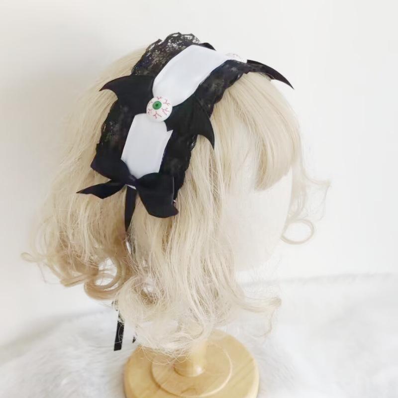・カテゴリ: ヘアアクセサリー・スタイル: 二次元・素材: 布・種類: カチューシャ、ヘアバンド・対象: レディース・カラー展開: ウィング、バット・要素: バイカラー
