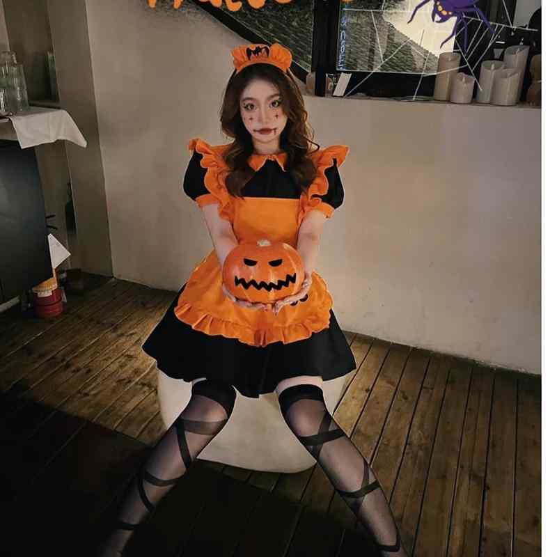 ・カテゴリ: コスプレ衣装セット・作品名: NGNP・サイズ展開: S、M、L、XL、XXL、XXXL・セット内容: ワンピース、エプロン、ヘアバンド、黒ストッキング（中長）、パニエ
