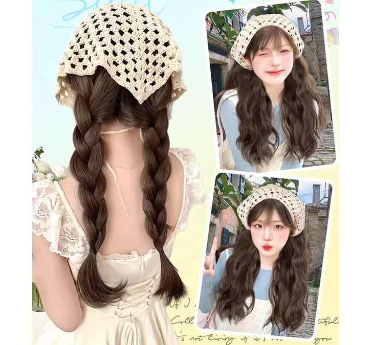・スタイル: スウィート＆キュート・効果: ヘアスタイル変更・長さ: 55cm・特徴: 自然なつけ心地・対象: 女性・ウィッグスタイル: ウェーブ・前髪タイプ: ストレート、斜め分け対応・素材: 高温繊維