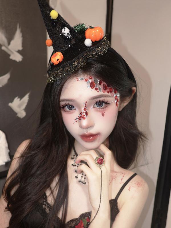 ・スタイル: スイート・カテゴリ: ヘアバンド・カラー展開: ブラック、オレンジ、パープル