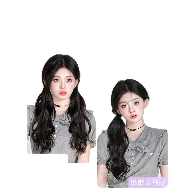 ・カテゴリ: ポニーテールウィッグ・スタイル: ヘア束・製法: マシンメイド・素材: 耐熱ファイバー・カラー展開: ブラウンブラック、ナチュラルブラック、ライトブラウン、ダークブラウン