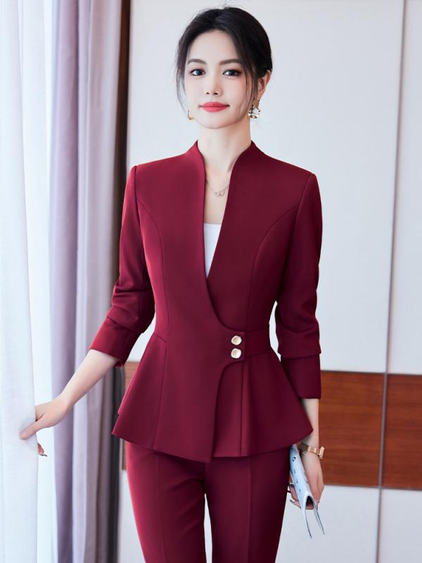 ・素材: ポリエステル（90%以上95%未満）・スタイル: エレガント・袖丈: 長袖・パンツ丈: ロング・カラー展開: ブラック、ブルー、バーガンディ、レッド、イエロー、ホワイト・サイズ展開: S、M、L、XL、XXL、XXXL、XXXXL