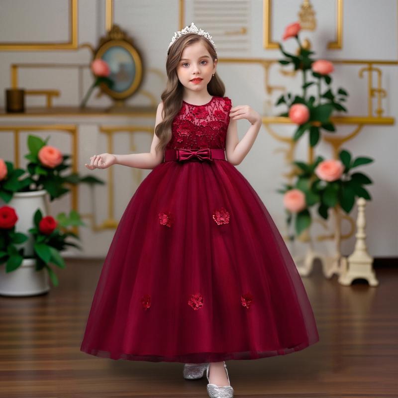 ・カテゴリ: 子供用フォーマルドレス・スタイル: 欧米風・対象: ガールズ・装飾: フラワー・主な素材: ポリエステル 50%・裏地素材: 綿 20%・基準: ・カラー展開: ピンク、レッド、グリーン、ネイビー、ロイヤルブルー、ワインレッド...