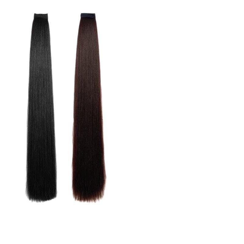 ・カテゴリ: ヘアエクステ・製法: マシンメイド・素材: 耐熱ファイバー・スタイル: ストレート・長さ: 60cm・カラー展開: ナチュラルブラック、ダークブラウン