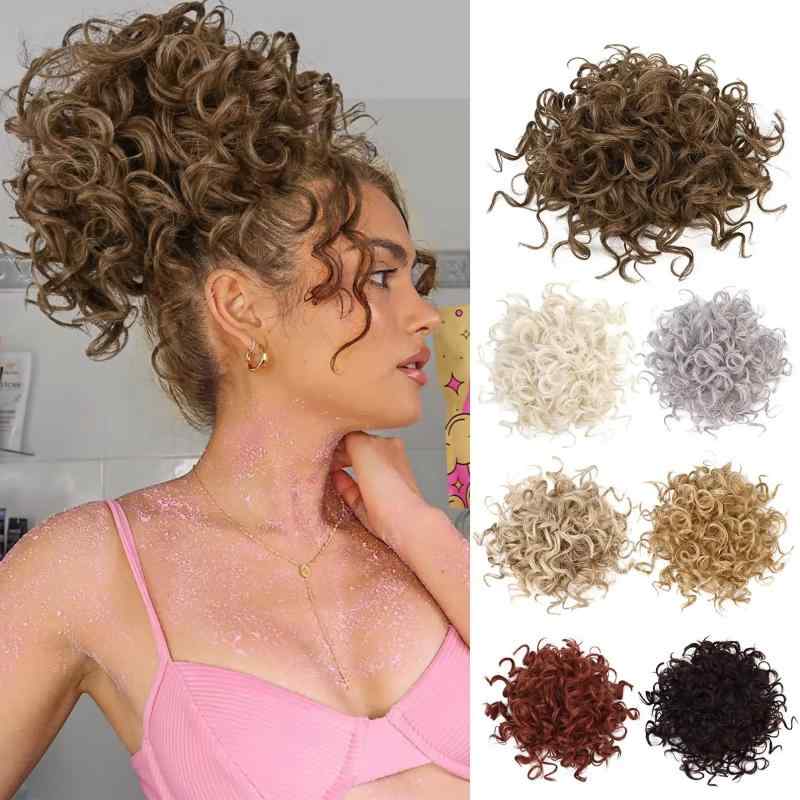 ・カテゴリ: ウィッグ・素材: 耐熱ファイバー・ヘアスタイル: お団子ウィッグ・長さ: ショート・対象: レディース・スタイル: シンプル