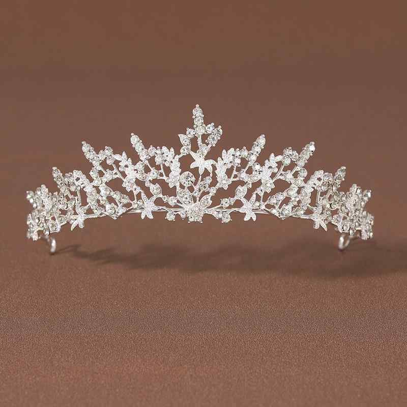 ・素材: 合金・スタイル: プリンセス・タイプ: レディース・形状: クラウン・カラー: シルバー・カテゴリ: ヘアアクセサリー