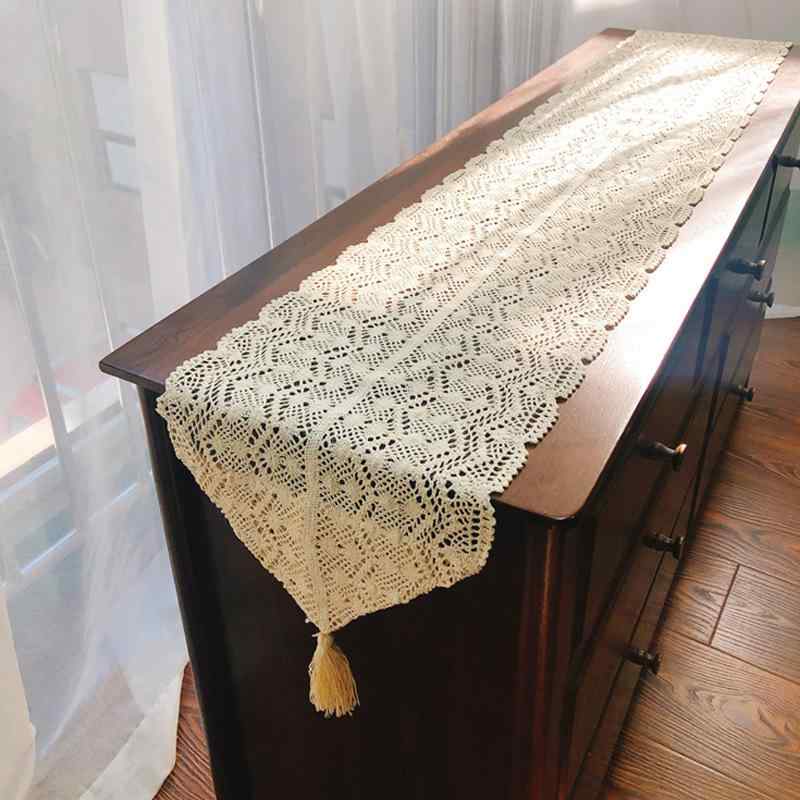 ・カテゴリ: テーブルランナー・素材: 綿 95%、ポリエステル 5%・スタイル: ナチュラル・柄: 無地・カラー展開: ベージュ（尖角）、ベージュ（ボクサー）・サイズ展開: 30*100cm、30*120cm、30*150cm、30*18...