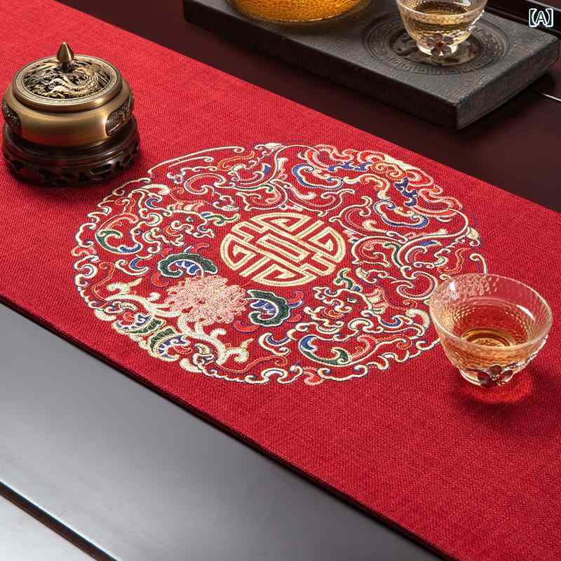 ・カテゴリ: テーブルランナー・スタイル: 中国古典風・素材: ポリエステル・柄: 中国風・カラー展開: レッド、ブルー、グレー、ブラウン、オフホワイト、コーヒー、イエロー、ネイビー、ベージュ・サイズ展開: 33×120cm、33×180c...