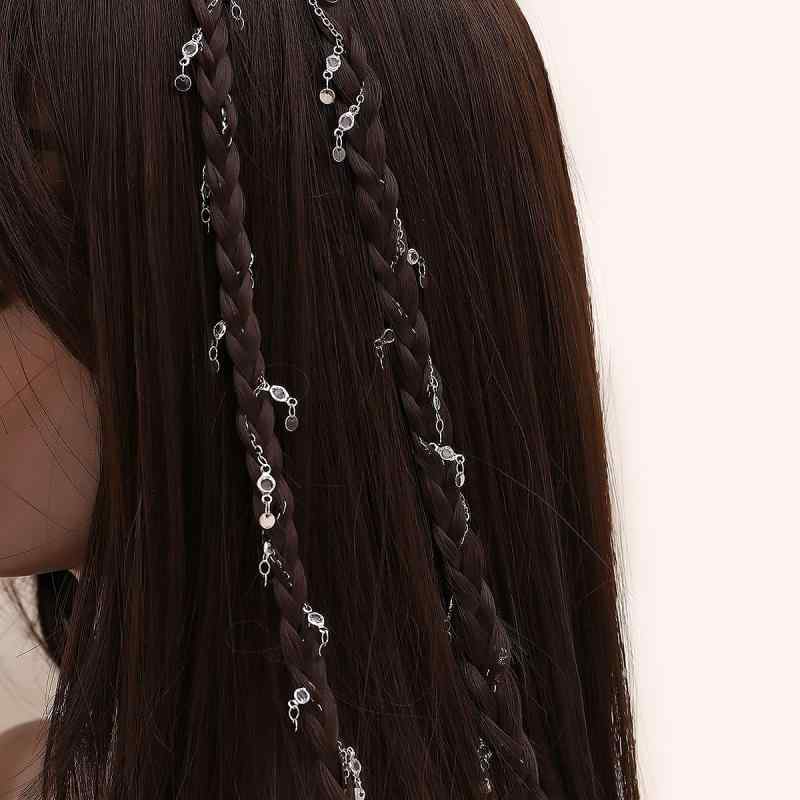 ・カテゴリ: ヘアアクセサリー・スタイル: レディース、シンプル、通勤・素材: 金属・加工: メッキ・タイプ: ヘアクリップ・カラー: シルバー・: フリンジ