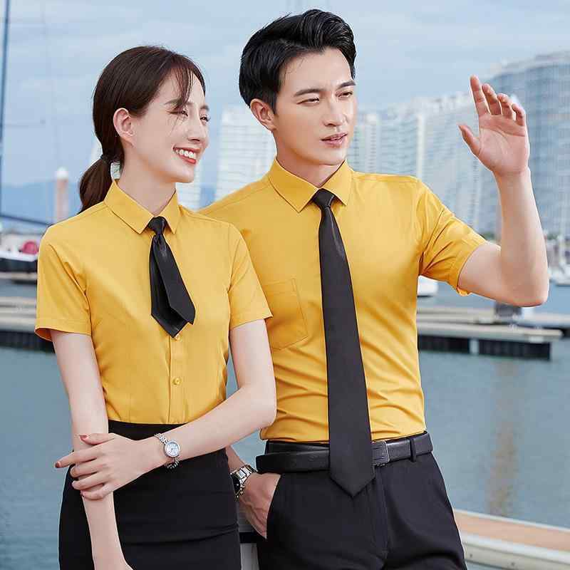 ・カテゴリ: シャツ・スタイル: 通勤・素材: 綿 30%・フィット感: スリムフィット・ネックライン: 折り襟・袖丈: 半袖・柄: 無地・生地の厚さ: 普通・詳細: ステッチ・着用シーン: ビジネス、オフィス・対象: 成人、青年・カラー展...