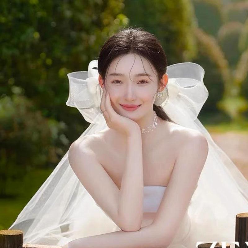 ・カテゴリ: ヘッドドレス・スタイル: 韓国・素材: チュール・タイプ: レディース・: リボン・種類: チャペル式・装飾: クリスタル・カラー: ホワイト・長さ: 60cm-80cm・おすすめシーン: ウェディング、誕生日、記念日