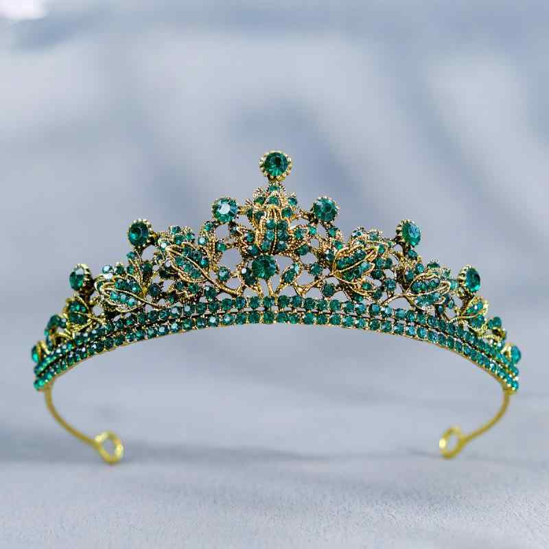 ・カテゴリ: ヘッドドレス・スタイル: 欧米風・素材: 合金・形状: クラウン・加工: 電気メッキ、ラインストーン・石の種類: グリーンクリスタル、レッドクリスタル、ホワイトクリスタル・対象: レディース・用途: ウェディング、誕生日、お祝...