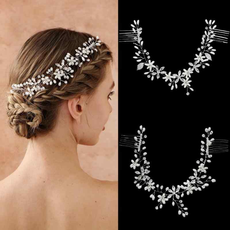 ・カテゴリ: ヘッドドレス・スタイル: 森ガール風・種類: カチューシャ、ヘアバンド・: フラワー・装飾: パール、ラインストーン、フラワー・使用シーン: 結婚式、ブライダルフォト、ダンス、舞台演出