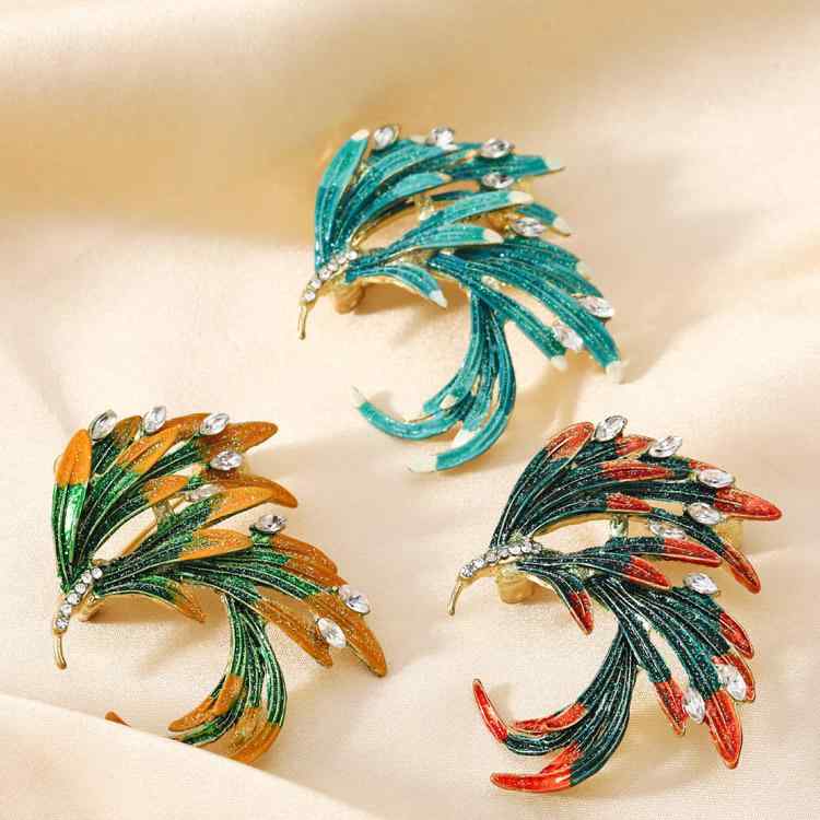 ・素材: 合金・対象: レディース・: ジオメトリック・加工: メッキ・カラー展開: イエロー、オレンジ、グリーン・要素: フェザー・機能: 固定・スタイル: シンプル・スタイル分類: ファッション、通勤・カテゴリ: ブローチ・テーマ: 自然