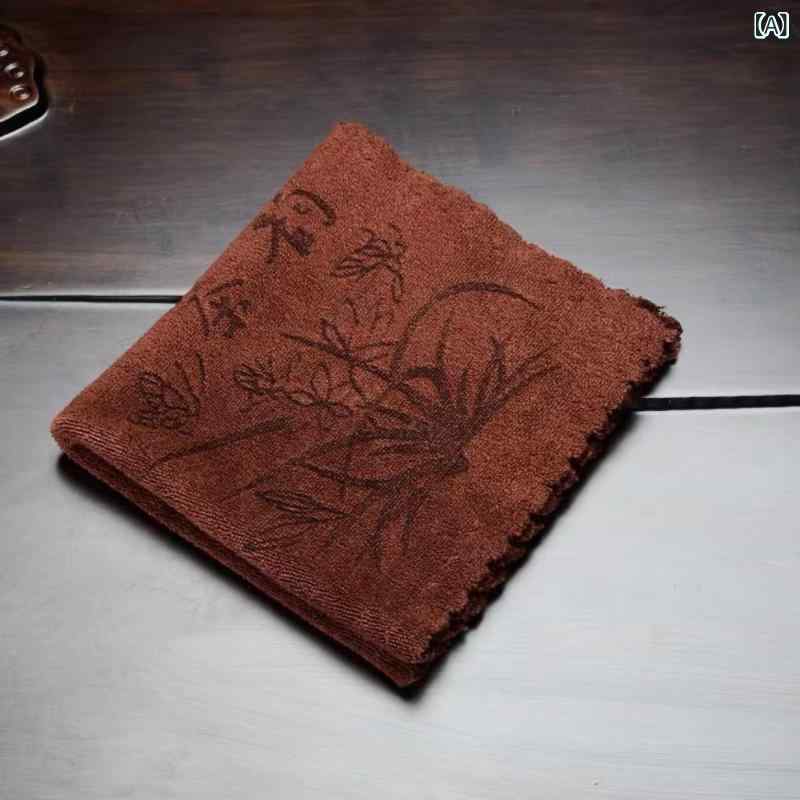 ・カテゴリ: 茶巾・素材: マイクロファイバー・重量: 70g・吸水性: 0-5秒・カラー展開: ブラウン・サイズ: 30*30cm