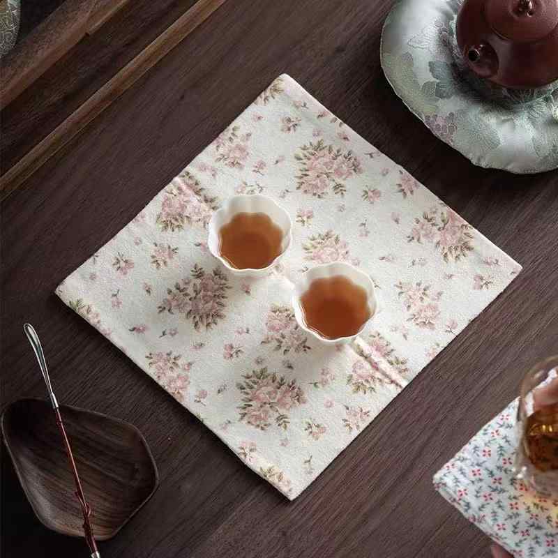 ・カテゴリ: 茶道具・素材: 綿・スタイル: ラグジュアリー・カラー展開: 藤, 小花柄, ライチ, レッドベリー